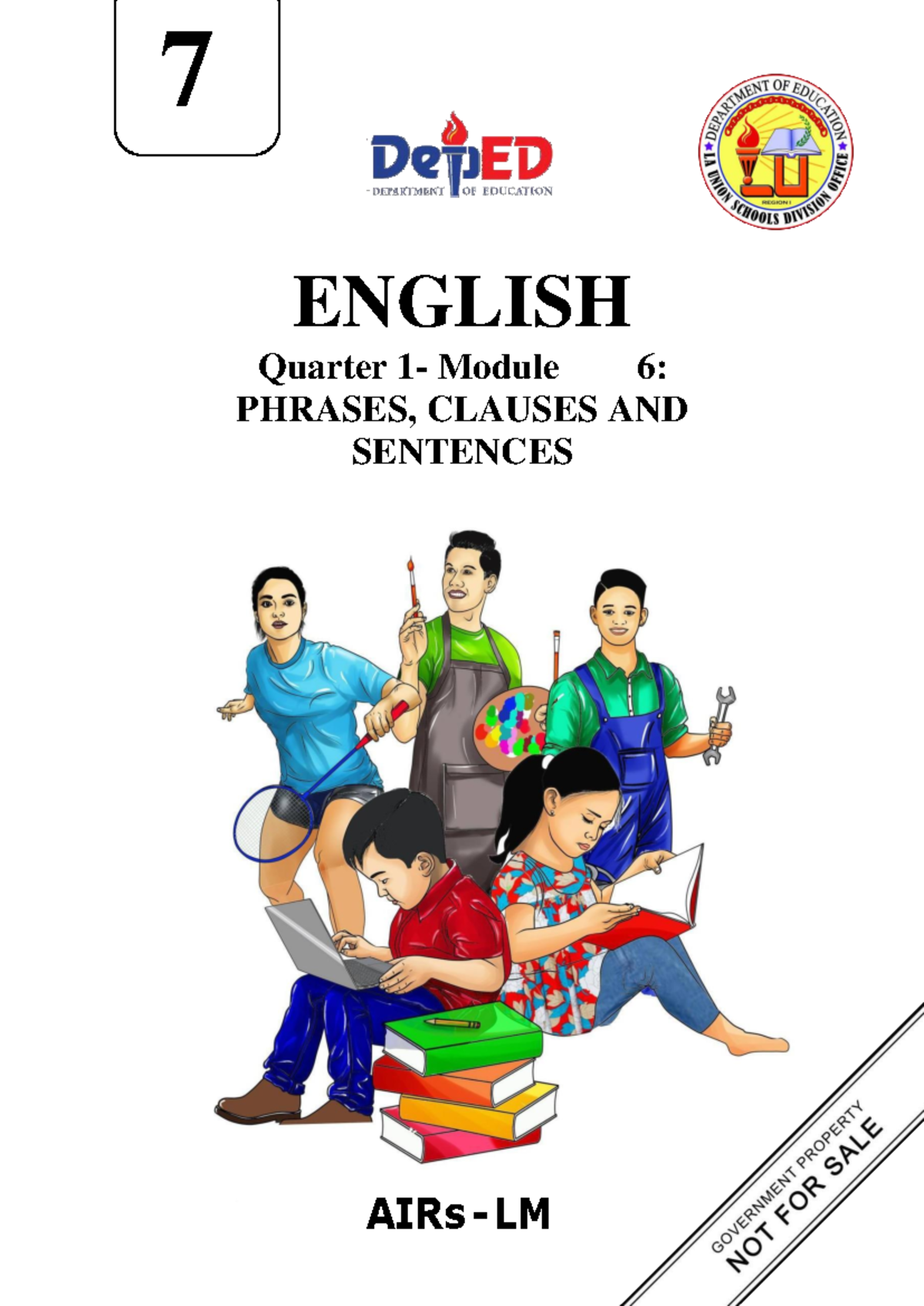 English 7Q1 Module 6 converted ENGLISH Quarter 1 Module 6 PHRASES
