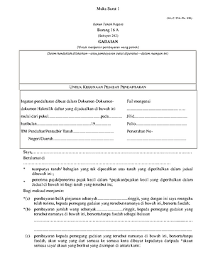 Sample of how to fill in FORM 14A of NCL Malaysia - Kanun Tanah Negara ...