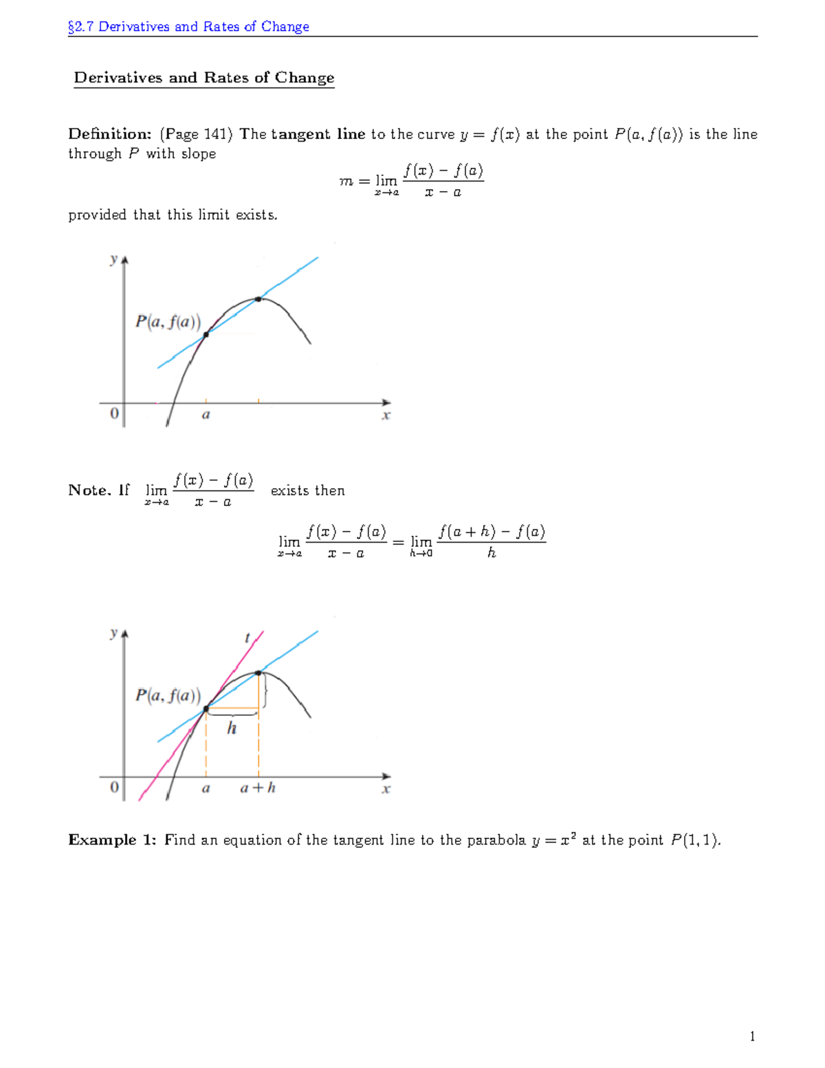 S2.7-Derivatives Rates Change - MATH 151 - SFU - Studocu