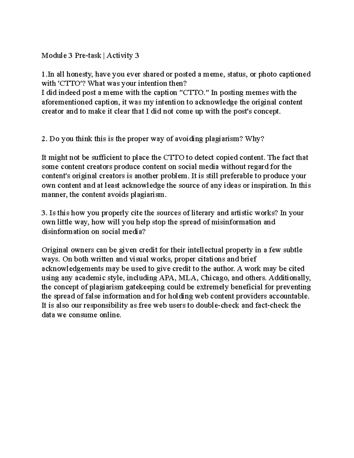 Communication - lecture notes - Module 3 Pre-task | Activity 3 1 all ...