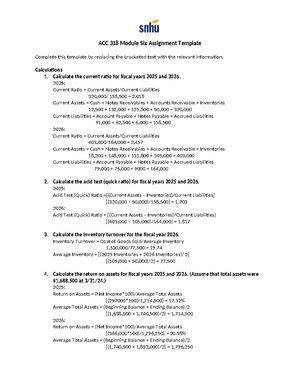 ACC 318 5-1 Project one - GRADE: A - 5-1 Project One Olivia Peter ACC ...