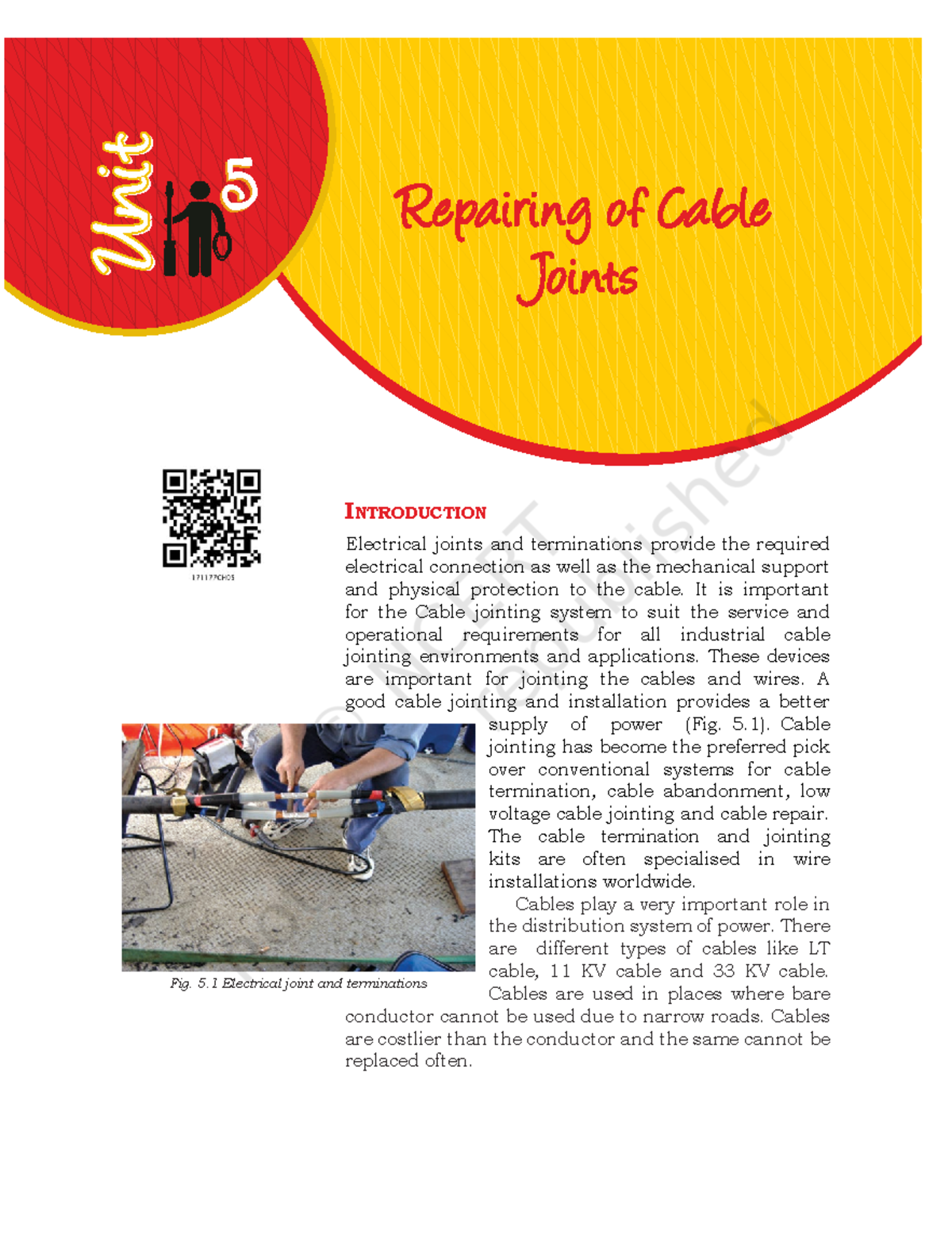 Kvcj105hahahahahaa - Repairing of Cable Joints IntroductIon Electrical ...