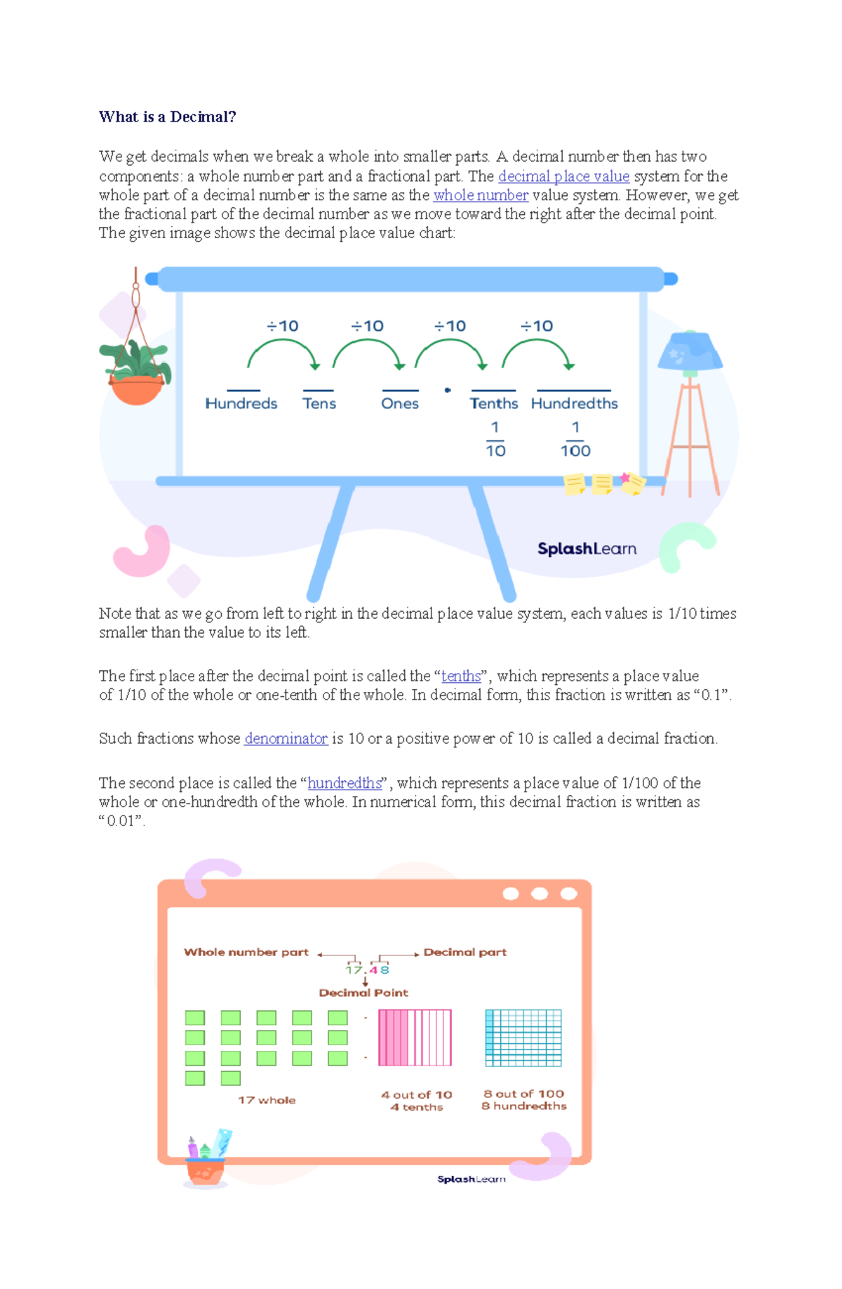 1. What-is-a-Decimal - basic math - What is a Decimal? We get decimals ...