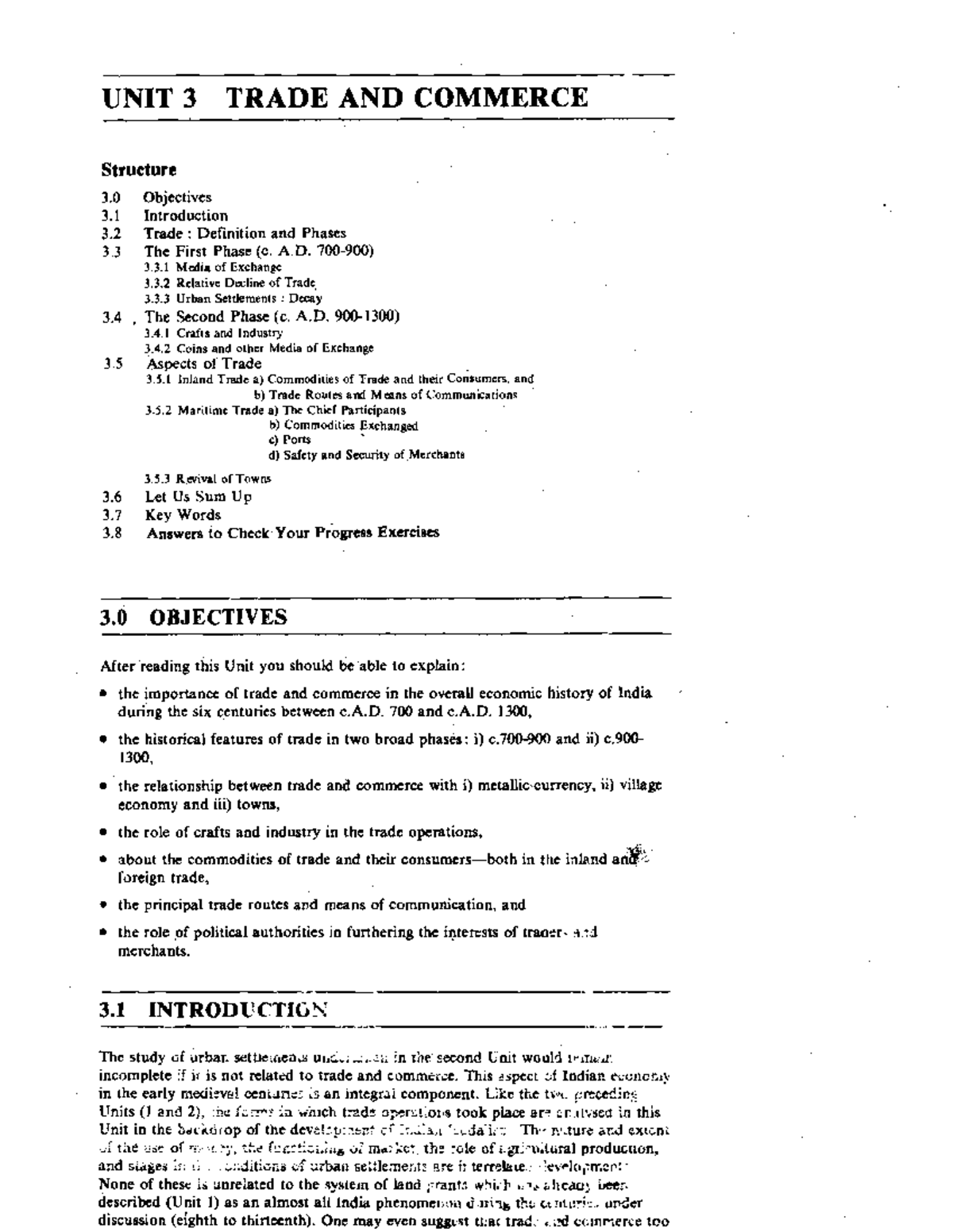 Unit-3 - Other - UNIT 3 TRADE AND COMMERCE Structure 3 Objectives 3 ...