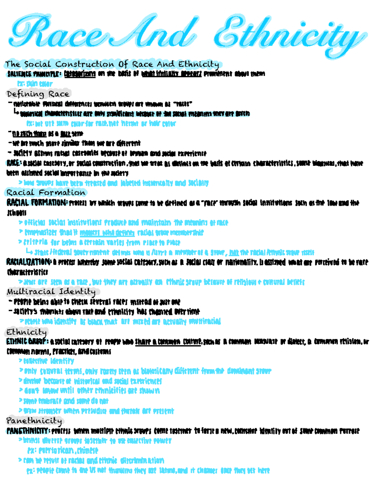 Sociology Part 2 - Race And Ethnicity The Social Construction Of Race ...