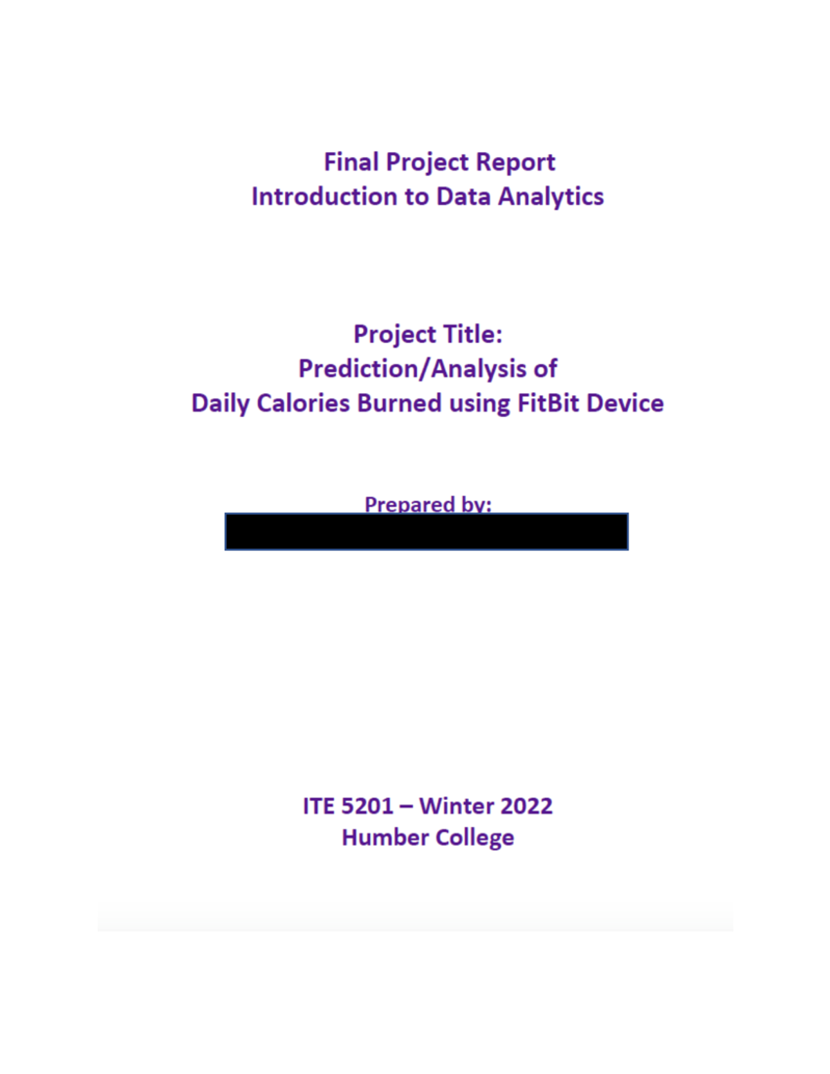 Sample Project Report - DIGI4001 - Studocu