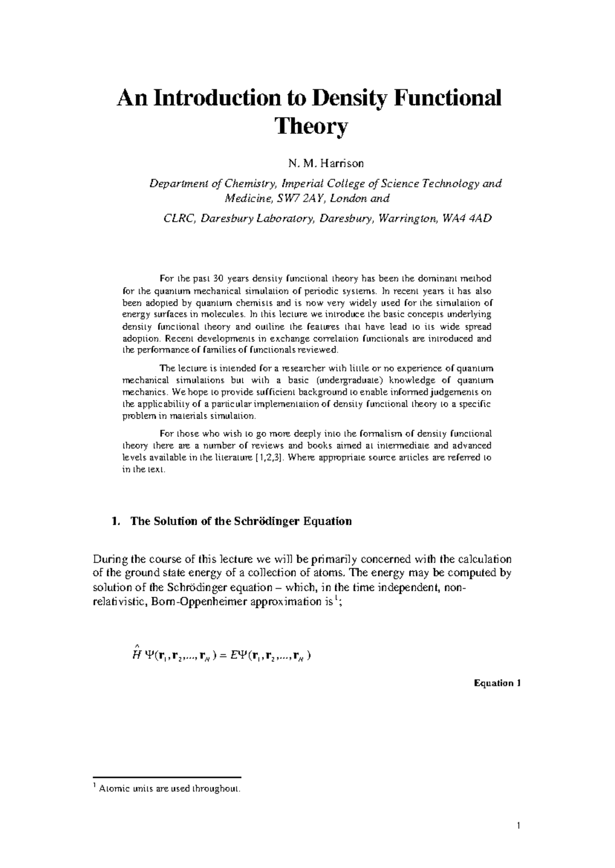 DFT NATO - Detail about DFT - An Introduction to Density Functional ...