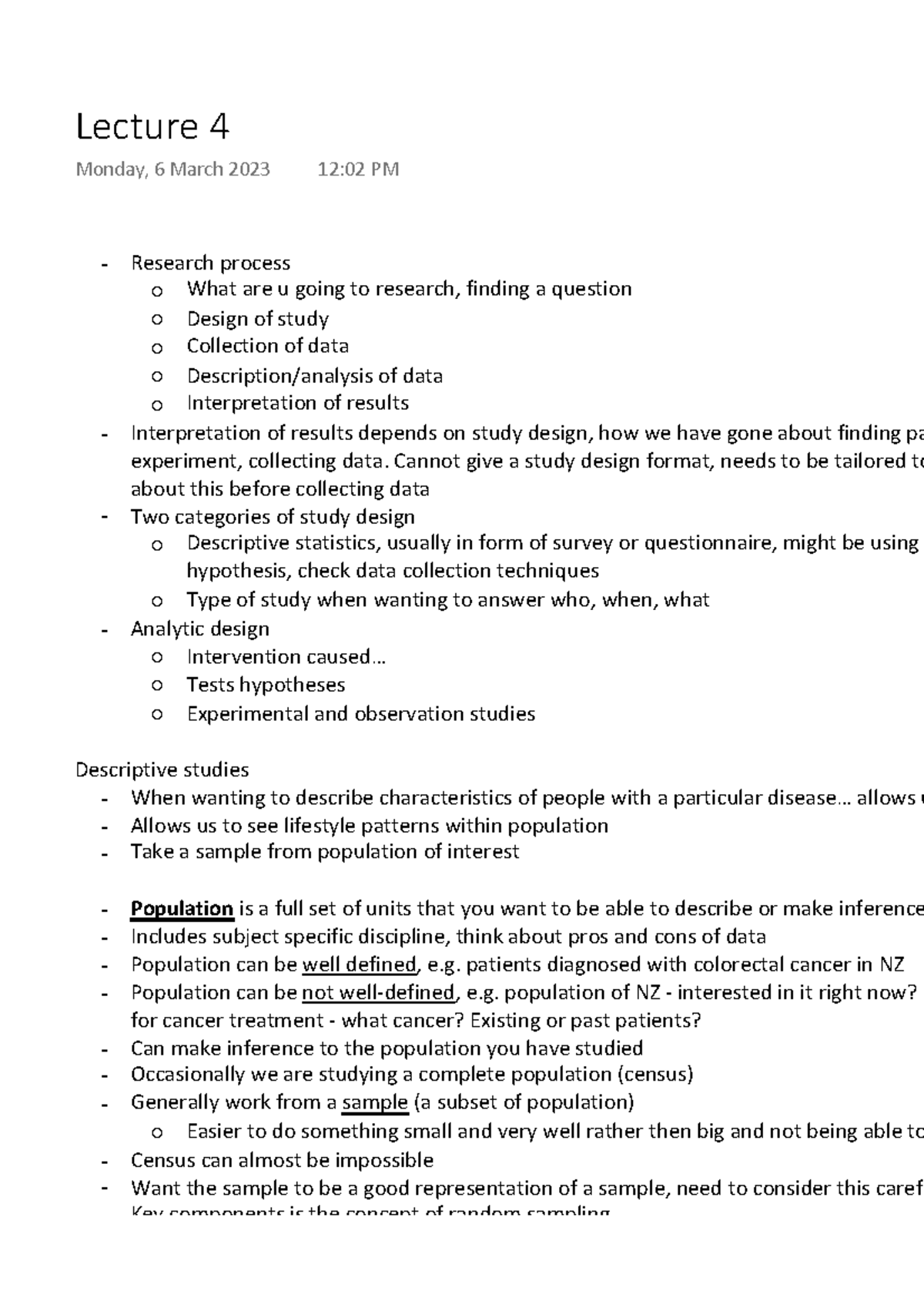 Lecture 4 - notes - Research process What are u going to research ... Lecture 4 - notes - Research process What are u going to research ...