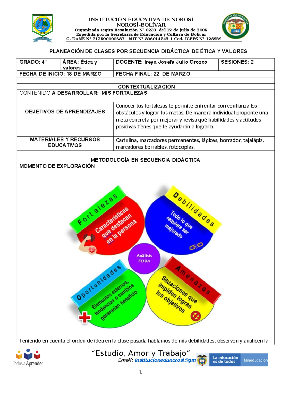Abril 9 etica valores - todo lo referente al tema - NOROSÍ-BOLÍVAR ...