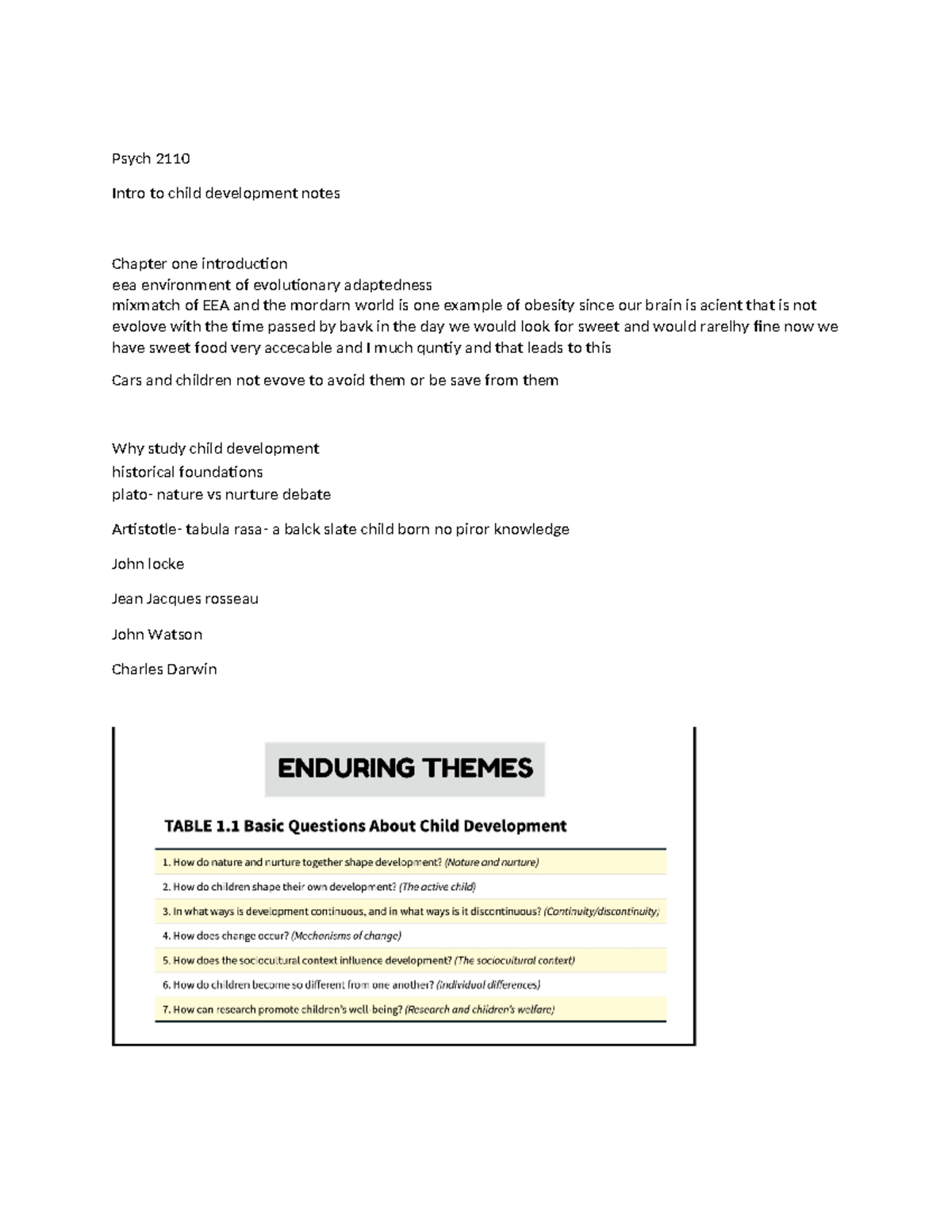 Psych 2110 notes - Psych 2110 Intro to child development notes Chapter ...