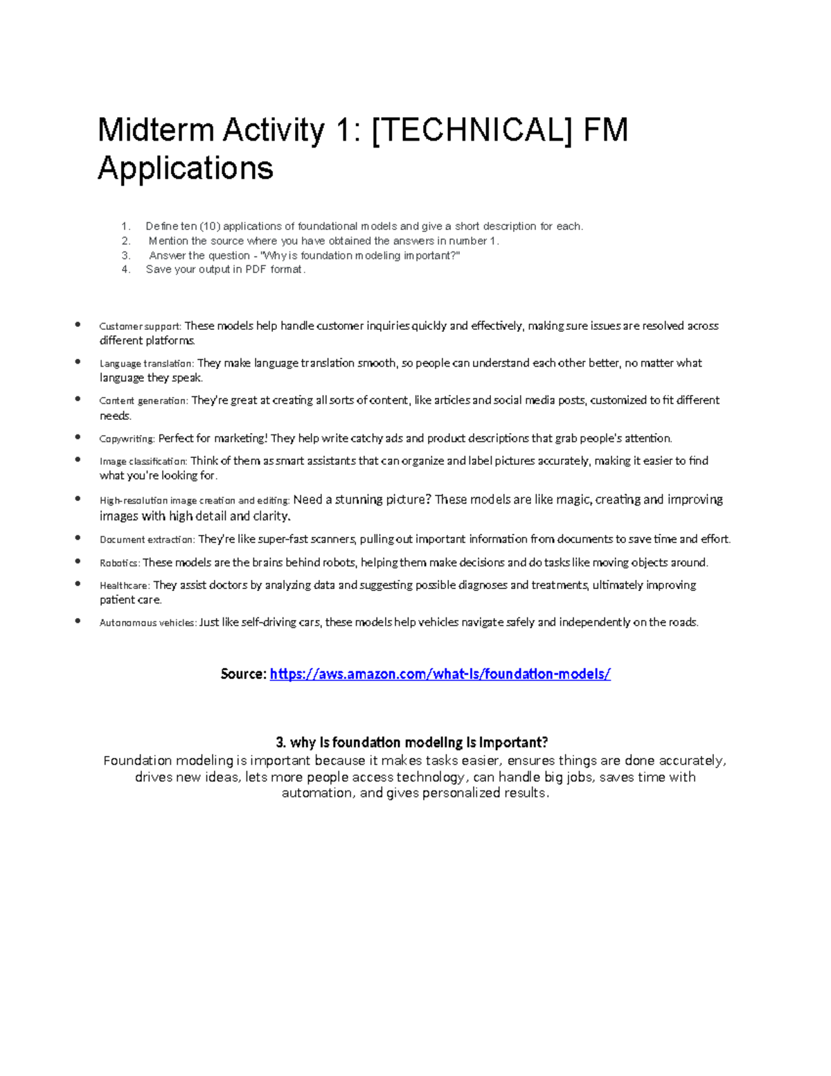 Form Application - Midterm Activity 1: [TECHNICAL] FM Applications 1 ...
