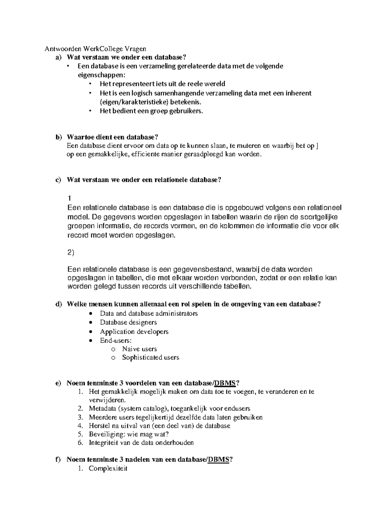 Proef/oefen tentamen, vragen en antwoorden - Warning: TT: undefined function: 32 Antwoorden ...