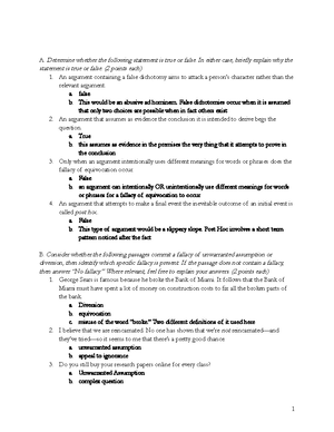 Problem Set #3 - practice - A. Consider the following definitions. Determine if they are ...