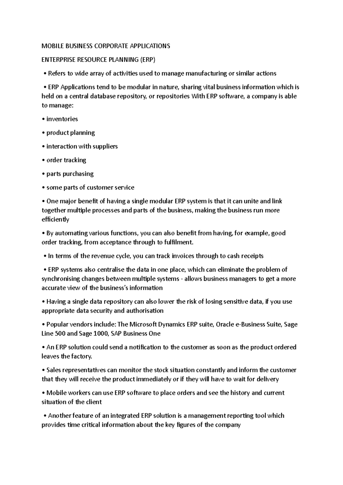 M-bussiness corporate applications - MOBILE BUSINESS CORPORATE ...
