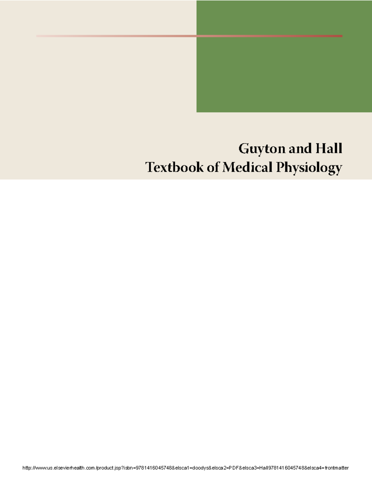 9781416045748 - Human Physiology - Guyton and Hall Textbook of Medical ...