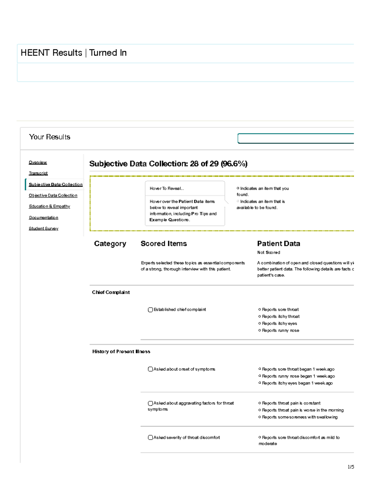 Heent Shadowhealth Tina Jones Subjective - Deprecated API usage: The ...