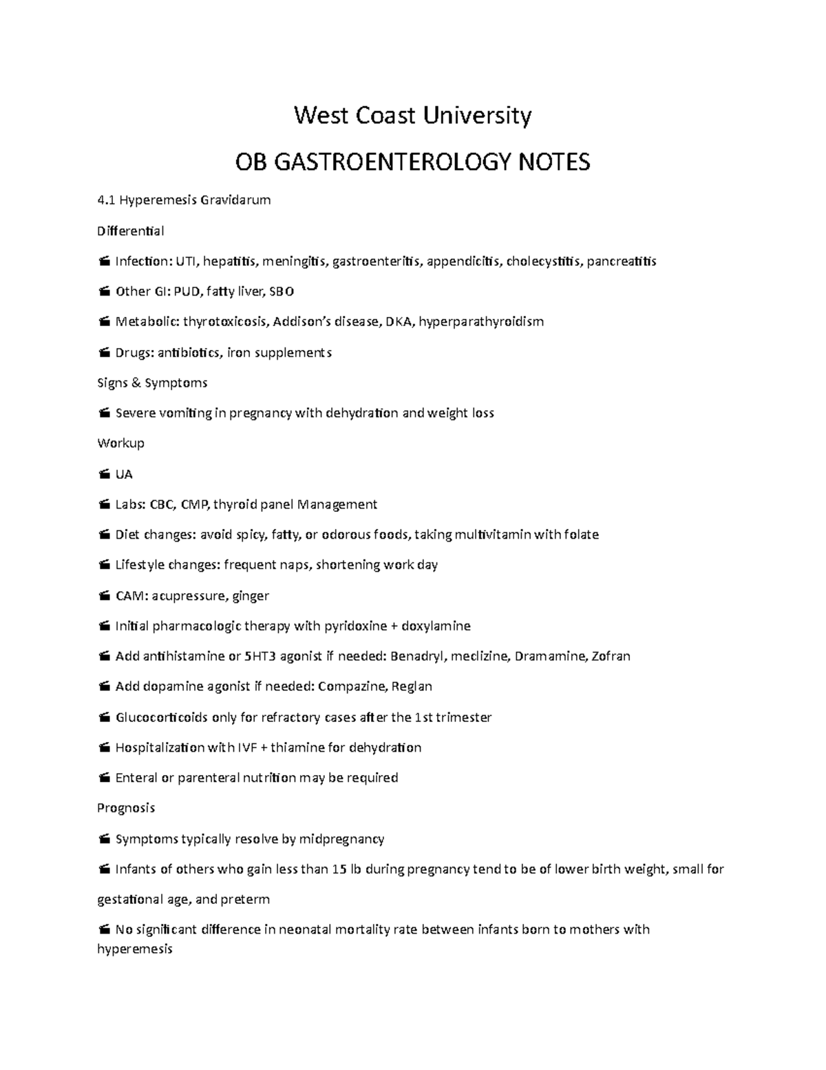 OB Gastroenterology - notes( assessment, nursing interventions ...