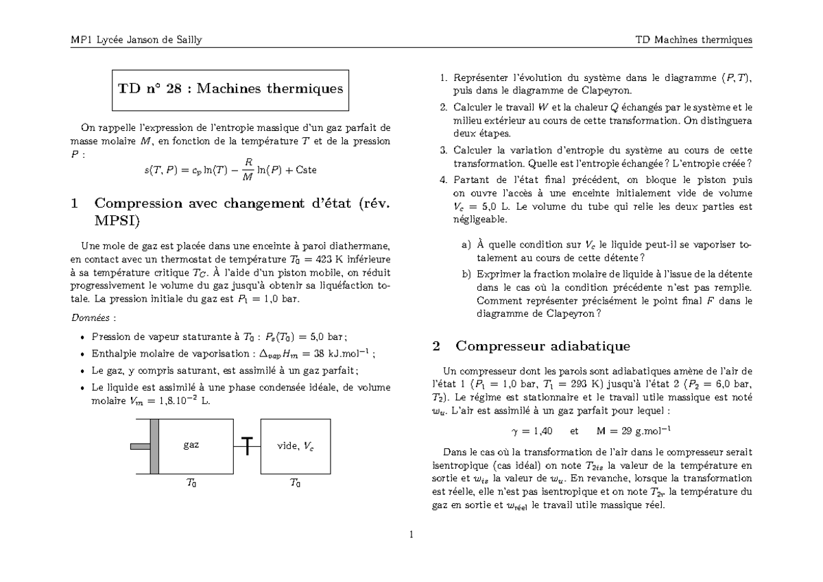 Download(17) - Physico-Chimie Des Materiaux - TD n° 28 : Machines ...