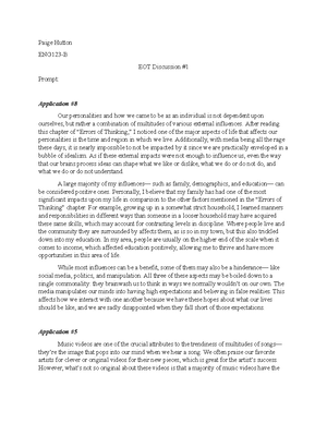 HIS393 Unit 1.1 Notes - Paige Hutton Dr. Brett Provance HIS393-AE 08/31 ...