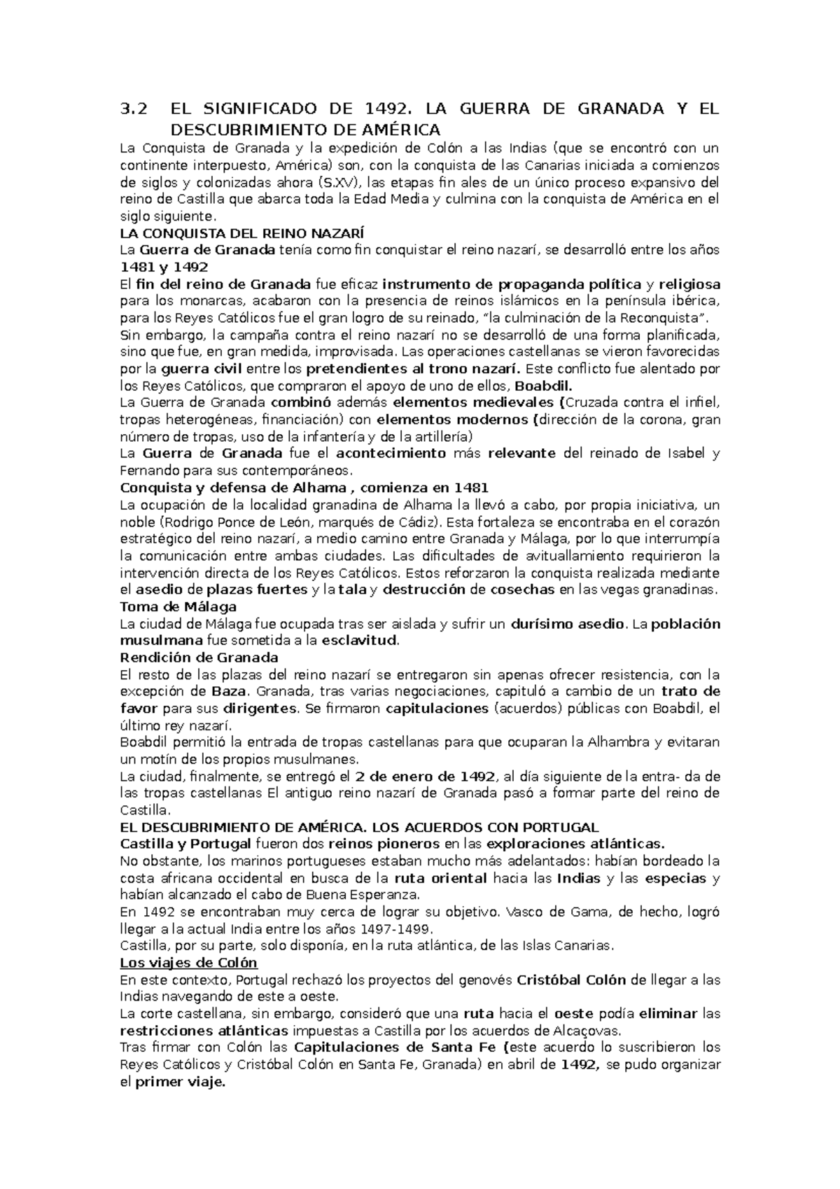 3.2. EL Significado DE 1492. LA Guerra DE Granada Y EL Descubrimiento DE América - 3 EL ...