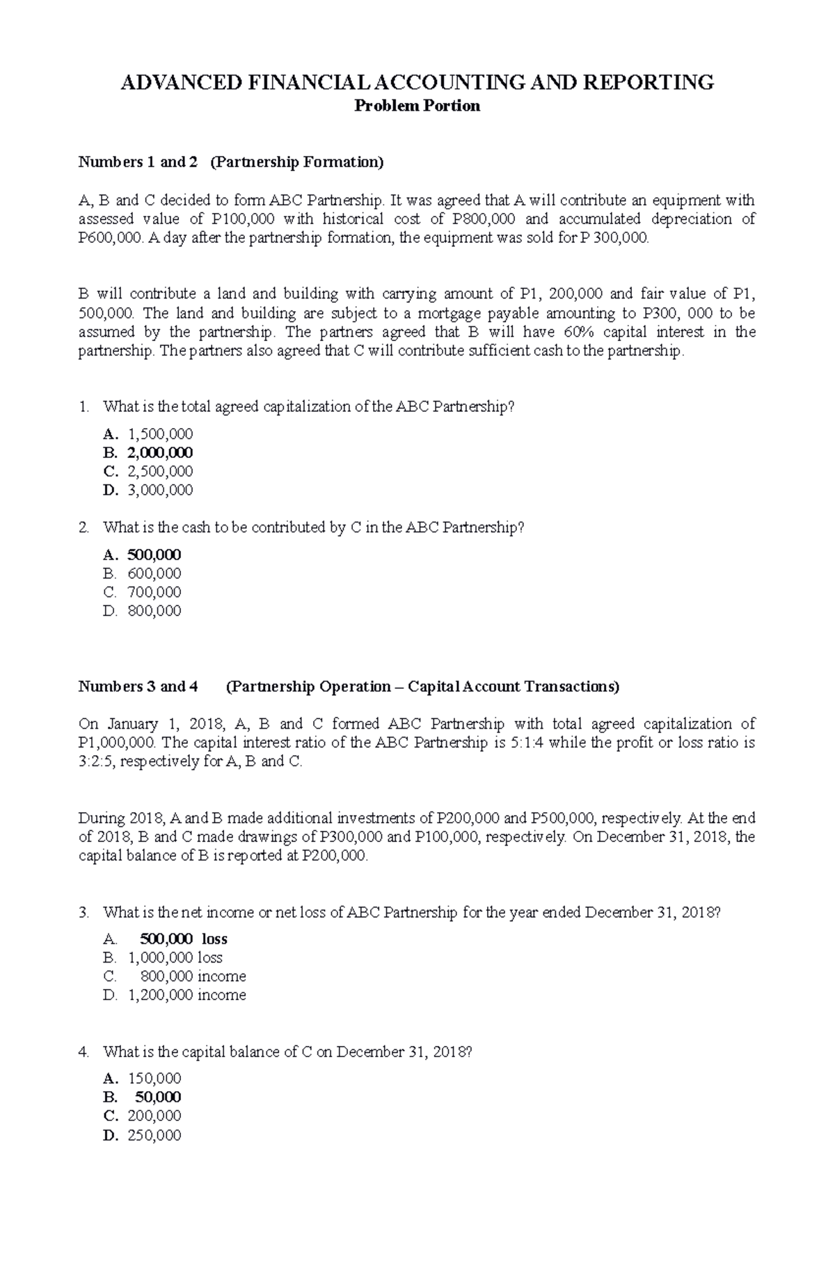 Advanced Financial Accounting AND Report - ADVANCED FINANCIAL ...