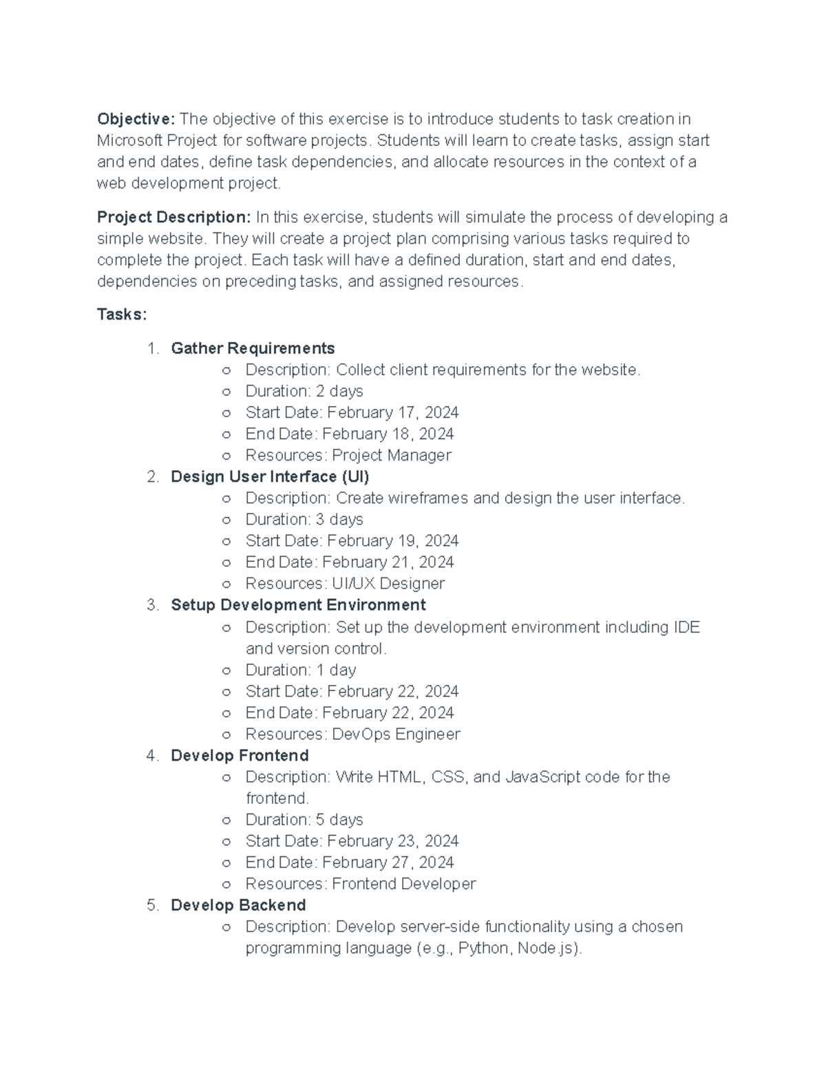 SPM - Class Work 2 - Objective: The objective of this exercise is to ...