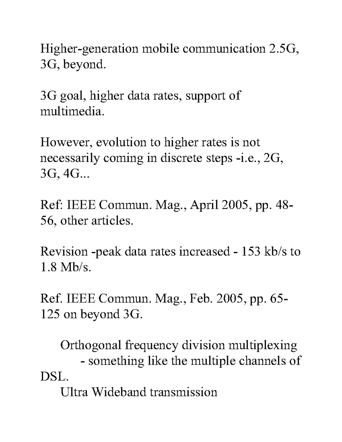 L10 - Lecture 10 - Higher-generation mobile communication 2, 3G, beyond ...