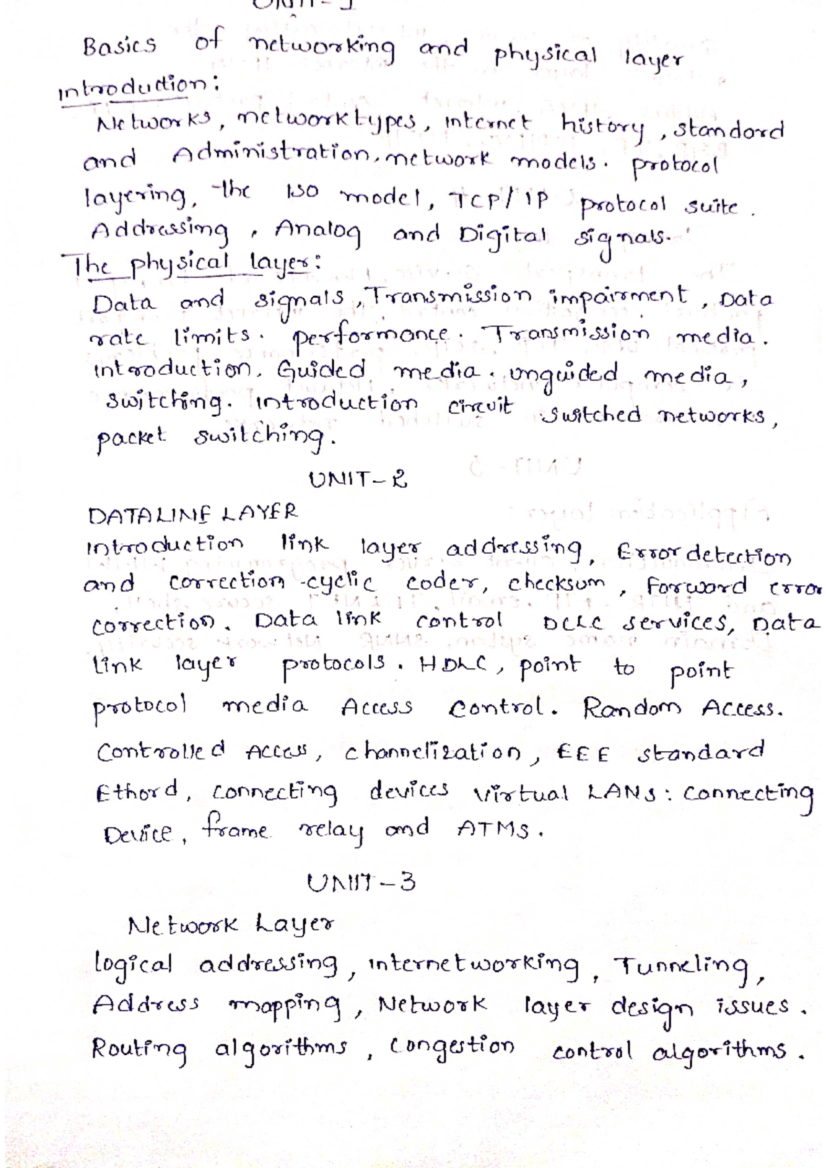 CN - Computer networks pdf - Basics of networking and physical layer ...
