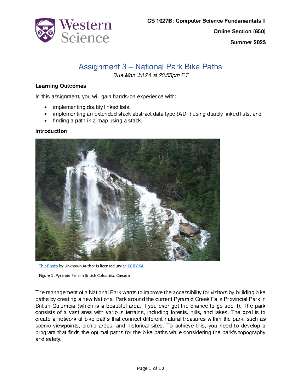 CS 1027 - A3 - S23 - Assignment 3 - Online Section (650) Summer 2023 ...