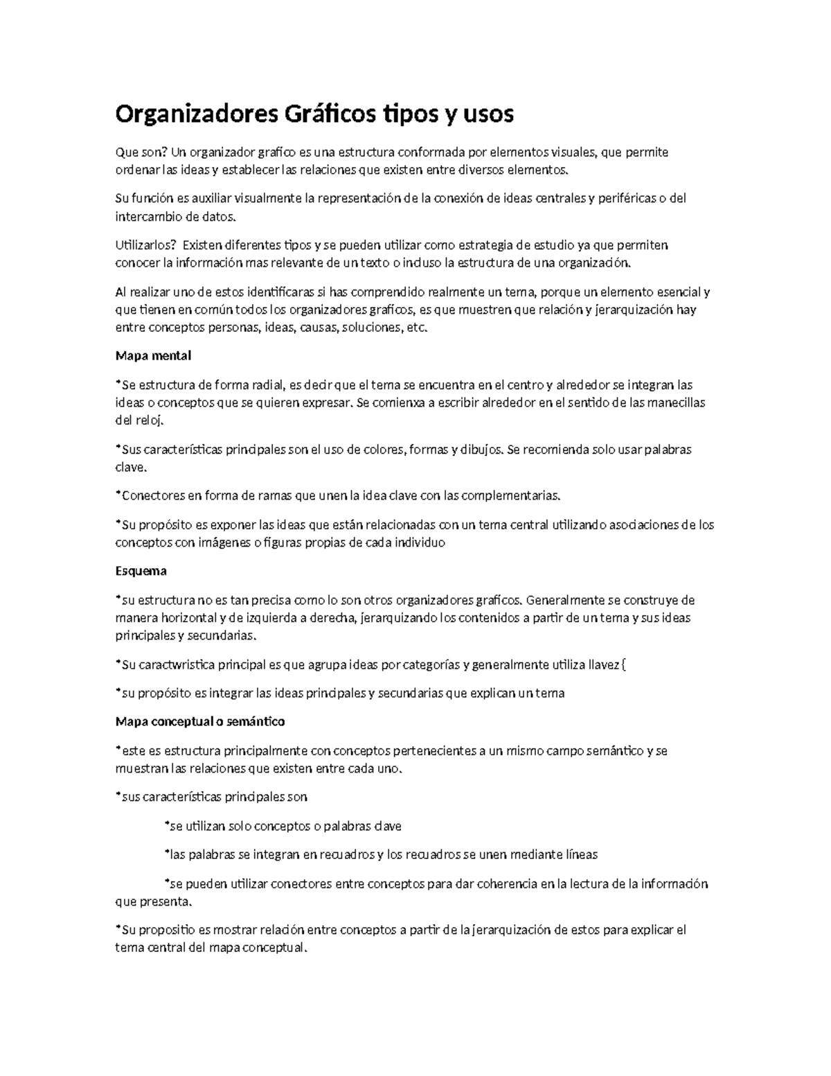 Organizadores Gráficos Tipos Y Usos Organizadores Gráficos Tipos Y 6378