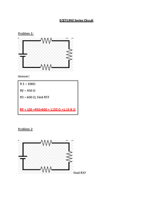 Week 3 Ohms Law Problems - Week 3 Ohm’s Law Practice Problems Problem 1 ...