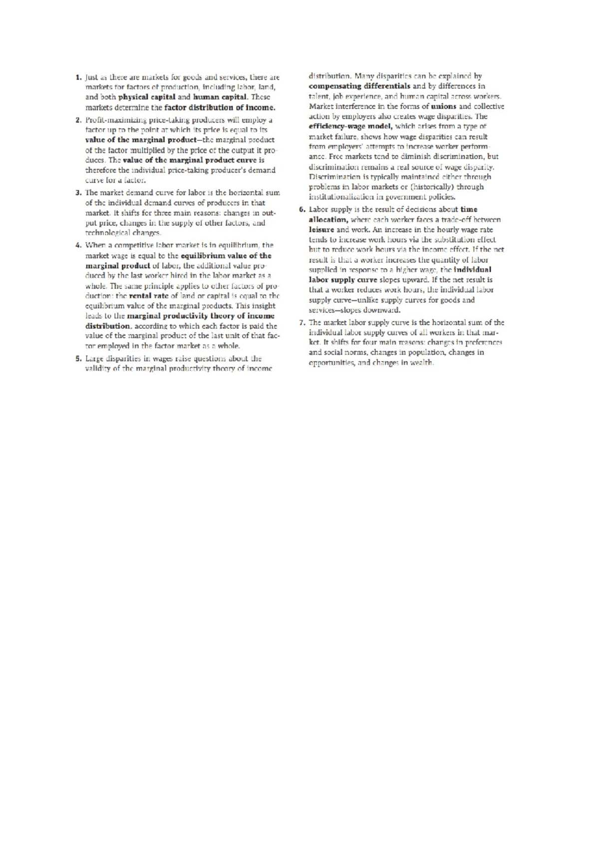 Chp 20 - point form - eco101 - Studocu