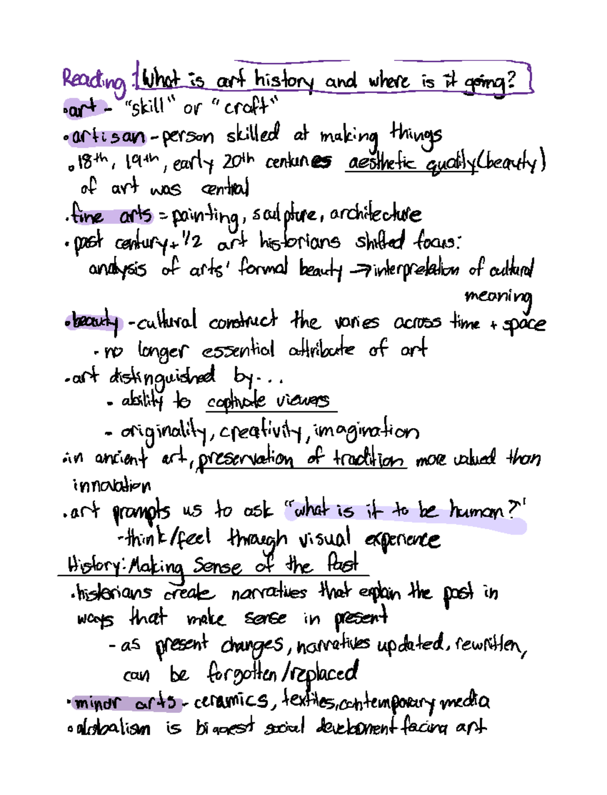 Week 1 Homework - assignment notes for prof durantas - Reading ...