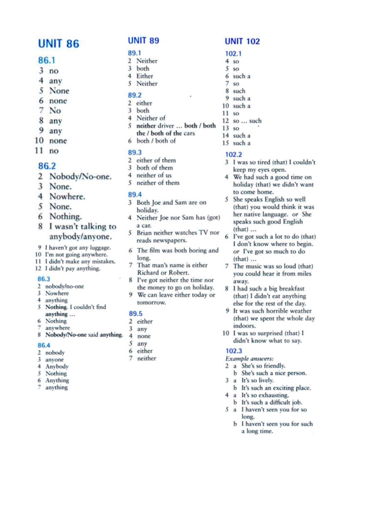 Answer No both such - Reading Level 1 - Studocu