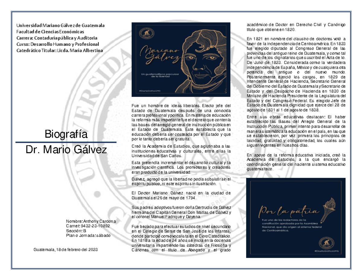 Trifoliar Mariano Galvez - Universidad Mariano Gálvez de Guatemala ...