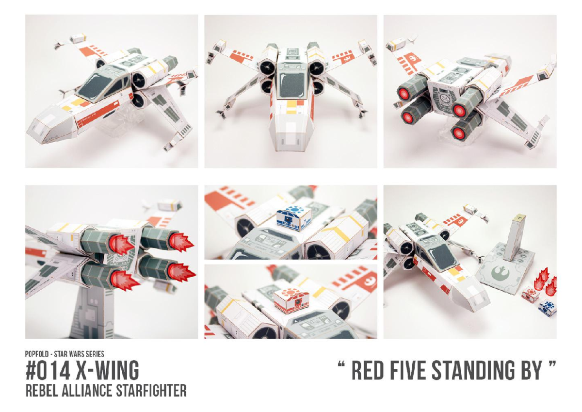 X-Wing-1 - xwing - oh Hey, INSTRUCTIONs! scoring cutting Folding assembly A preparations b ...