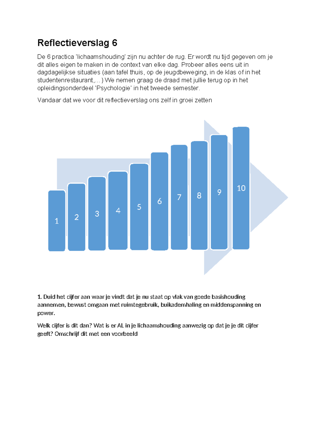 Reflectieverslag 6(1) 2 - Reflectieverslag 6 De 6 practica ...