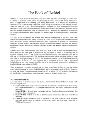 Chapter 20-Post-Exilic Prophecy - Post-Exilic Prophets Haggai ...