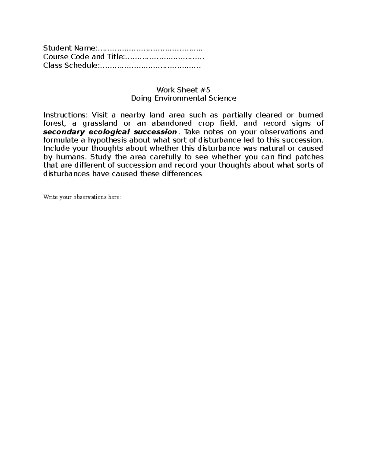 Work Sheet 5 GE 10 - Practice Task Materials in GE 10 - Student - Studocu