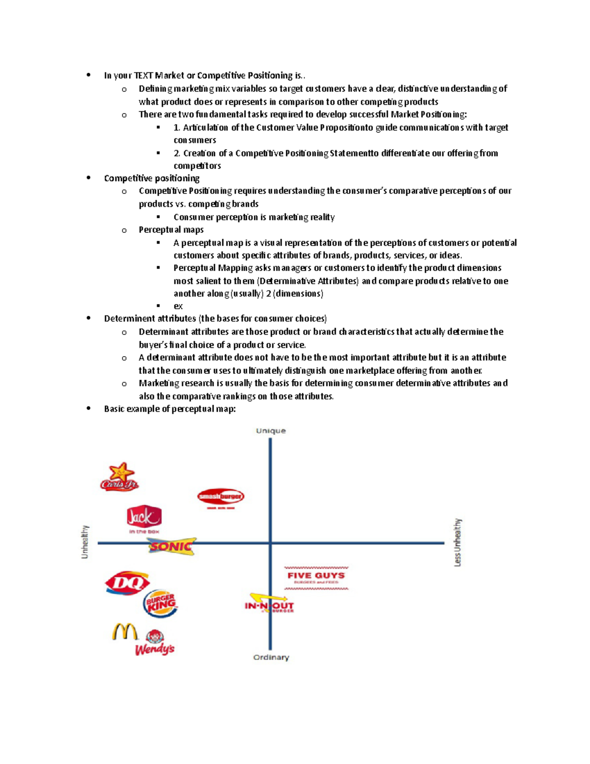 Positioning - John Cady - In your TEXT Market or Competitive ...