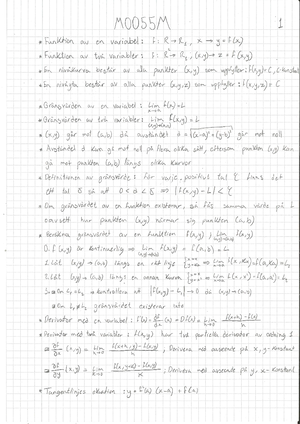 Formelblad Matte 4.docx - FORMELBLAD MATTE 4 RÄKNEREGLER: Derivata: 𝑦 ...