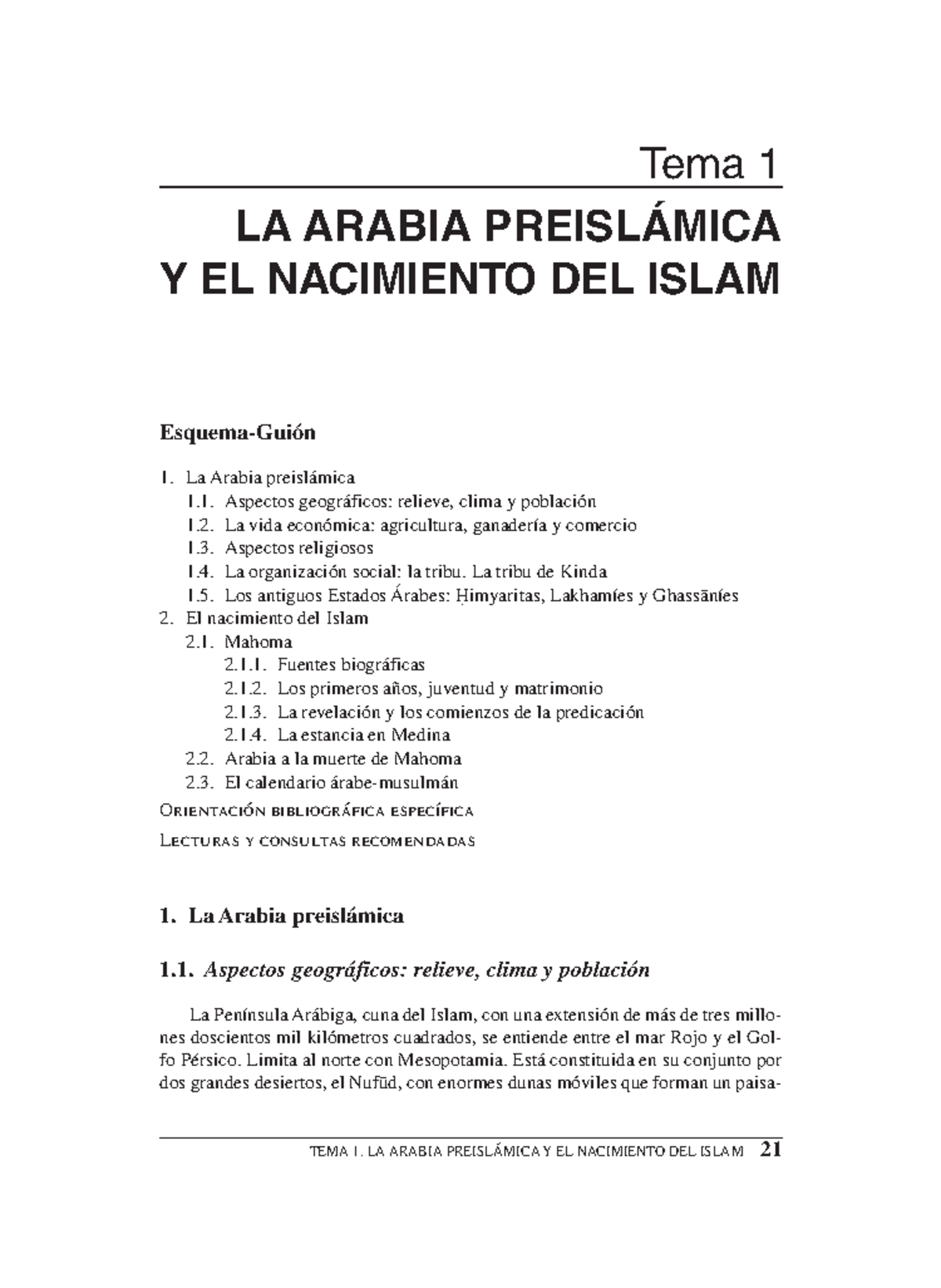 Arabia preislámica - TEMA 1. LA ARABIA PREISLÁMICA Y EL NACIMIENTO DEL ...