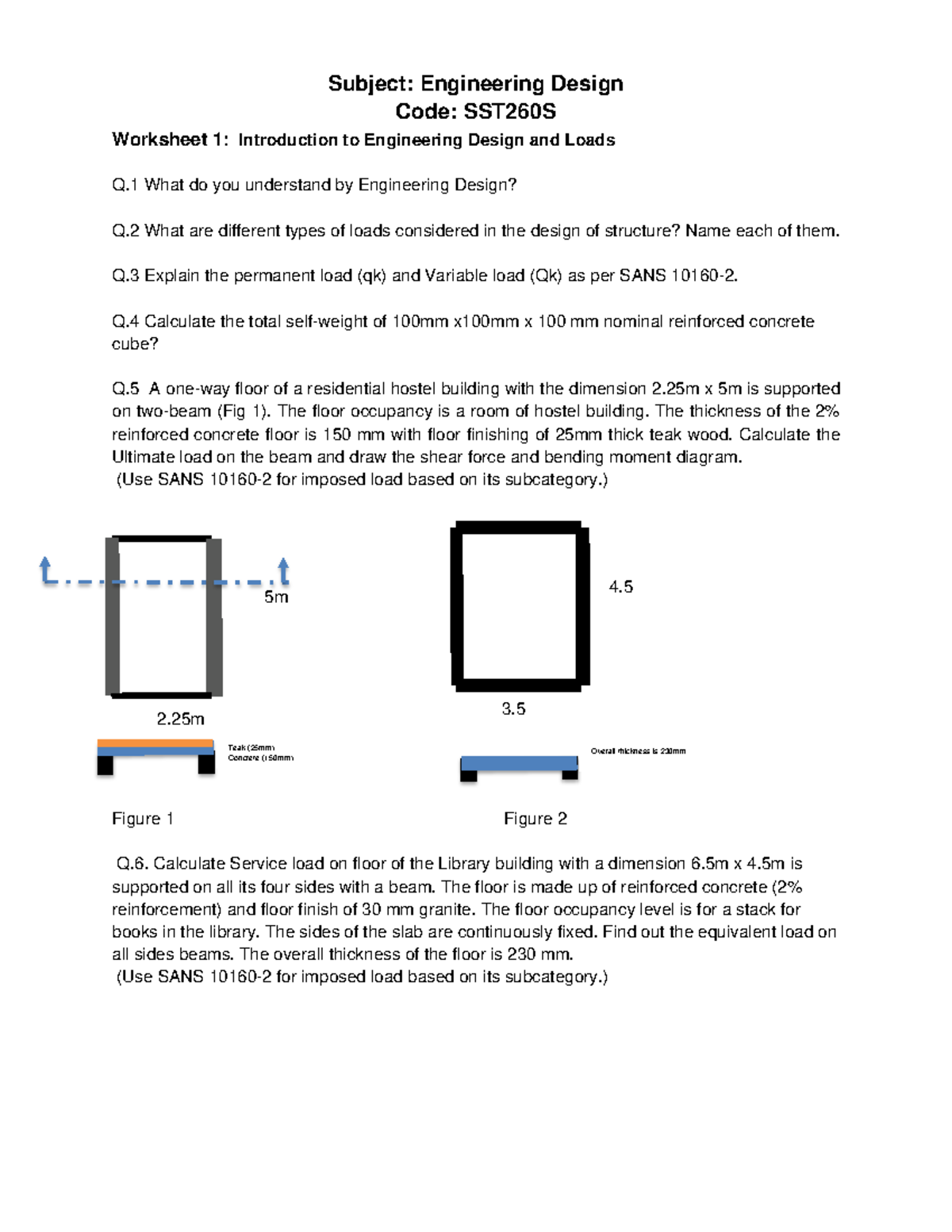 Work Sheet 1 SST200S - SST tutorial - Subject: Engineering Design Code ...