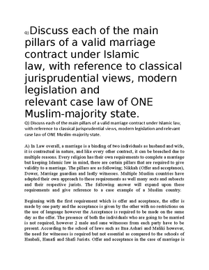 Ch.2 Intro to Islamic law - Ch Introduction to Islamic Law Islamic law is often referred to as ...