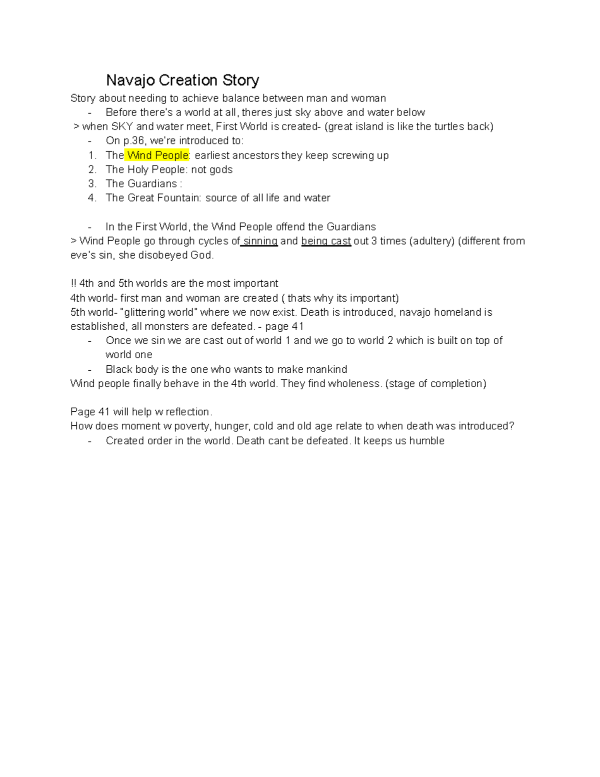 Navajo Creation Story - Dr. Bollini - Navajo Creation Story Story about ...