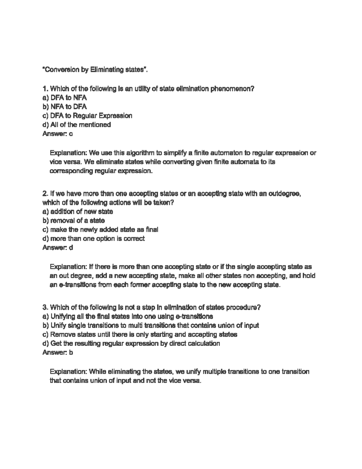 Toc 1 Theory Of Computation Toc Is A Branch Of Computer Science