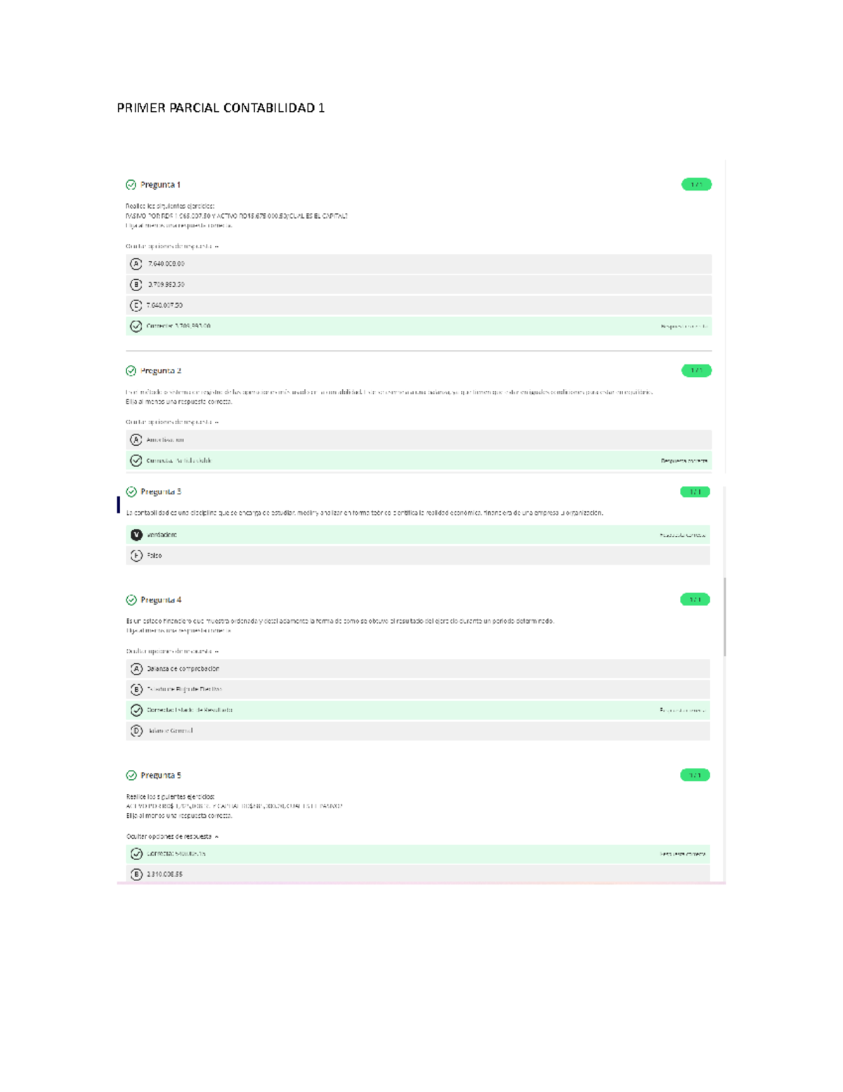 Primer Parcial Contabilidad 1 - PRIMER PARCIAL CONTABILIDAD - Studocu