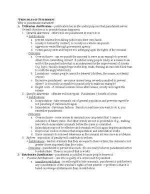 Criminal Law Outline - 1 - MODEL PENAL CODE 1. OVERVIEW a) Criminal ...