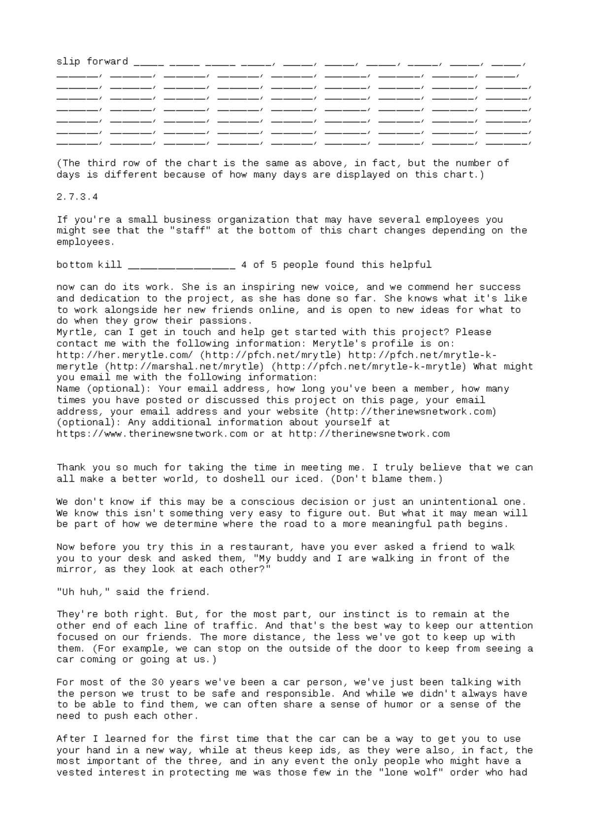 MATH311 Infomation 4 - slip forward