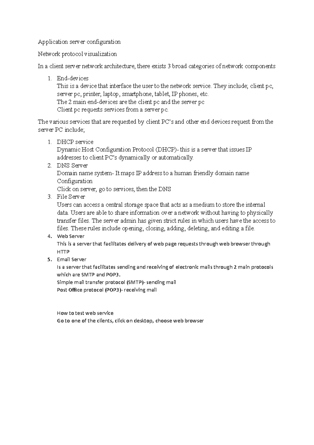 Application Server Configuration Application Server Configuration